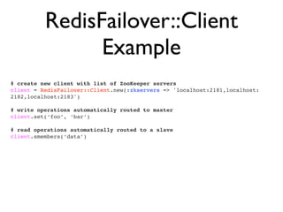 Handling Redis failover with ZooKeeper | KEY