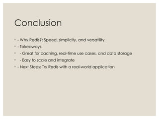 Redis_Presentation.pptx ppt on redis and | PPTX