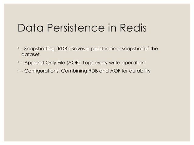 Redis_Presentation.pptx ppt on redis and | PPTX