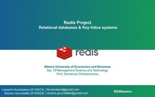 Redis Project: Relational databases & Key-Value systems | PPT