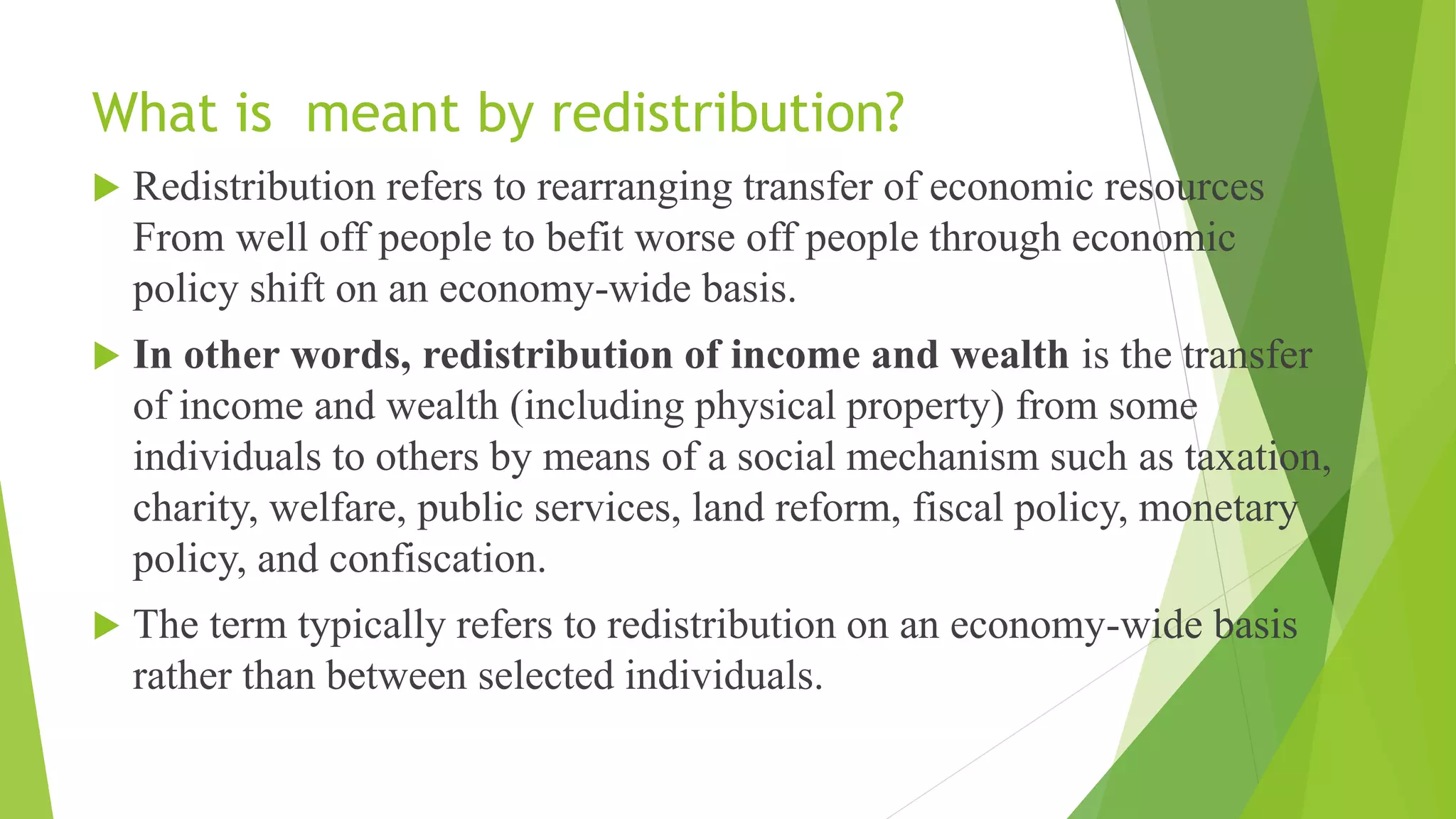 Redistribution with growth | PPT