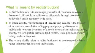 Redistribution with growth | PPT
