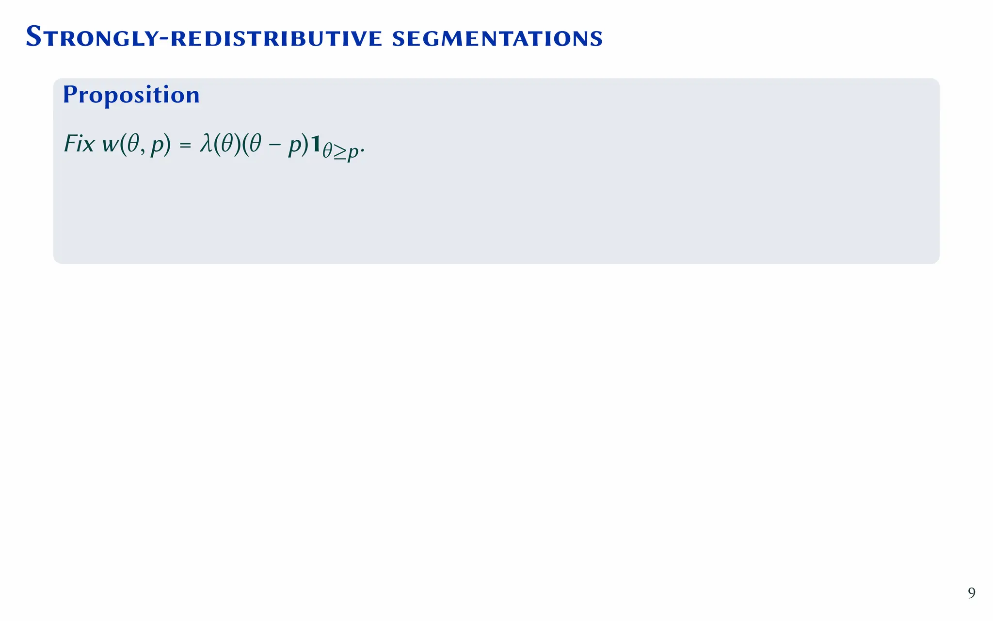Redistribution through Market Segmentation - Slides | PPT