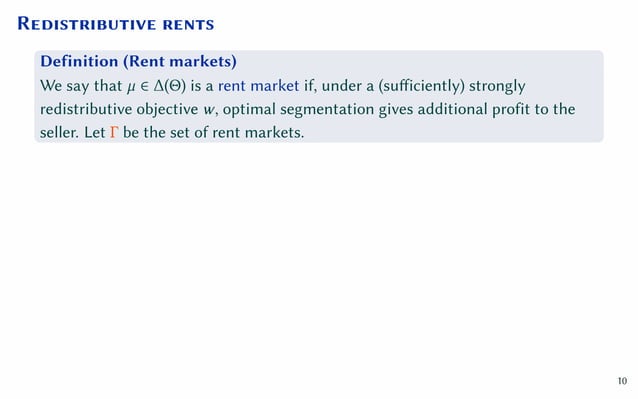 Redistribution through Market Segmentation - Slides | PPT