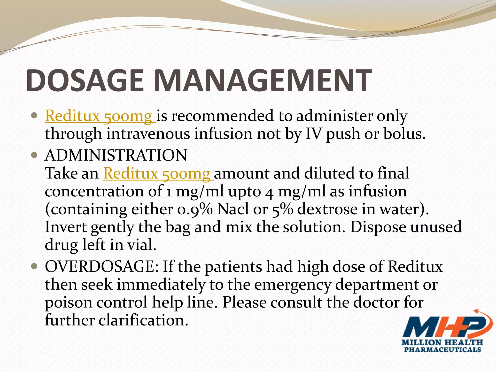 Reditux 500 mg injection | PPT