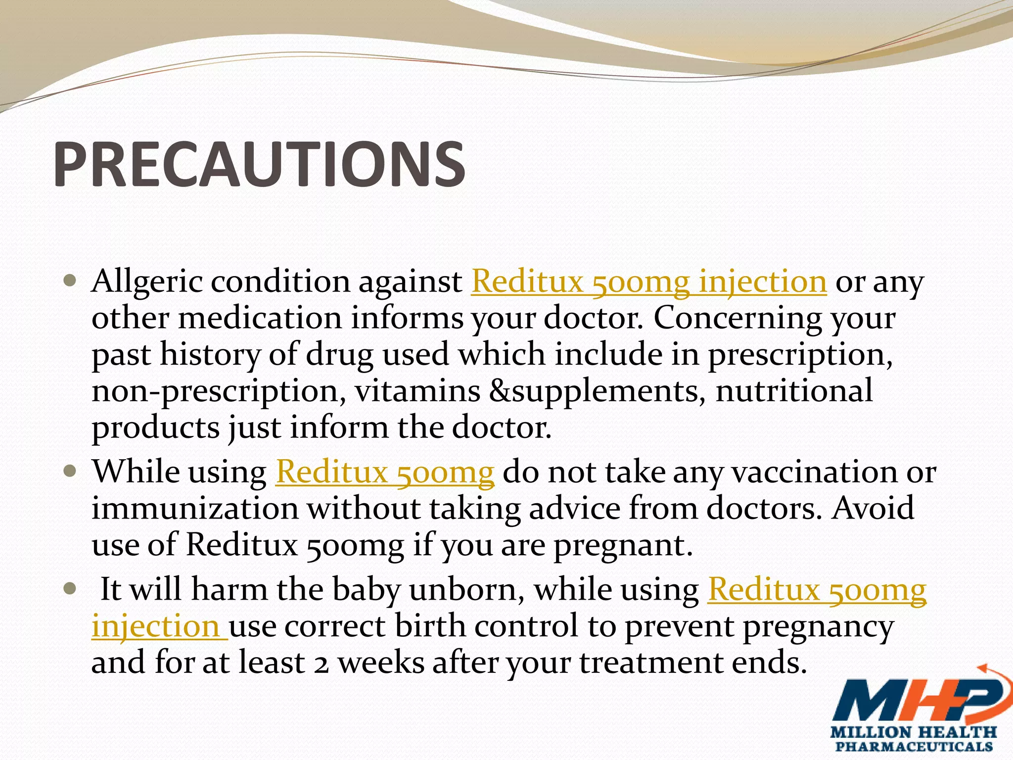 Reditux 500 mg injection | PPT