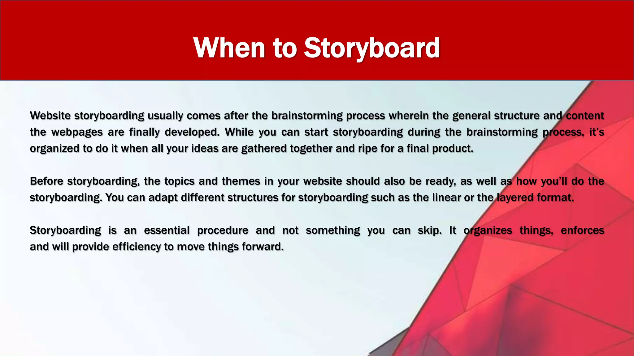 How to Storyboard your Website | PPTX