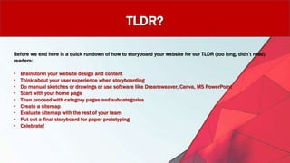 How to Storyboard your Website | PPT