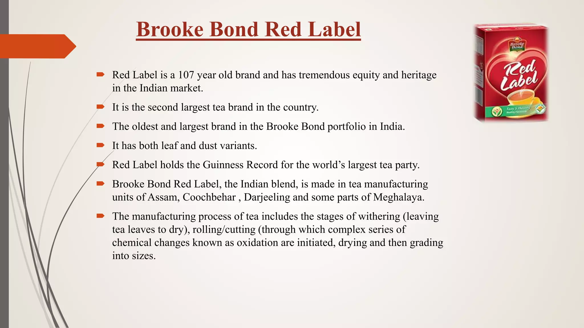 Brooke Bond Red label | PPTX