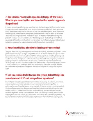 Red lambda FAQ's | PDF