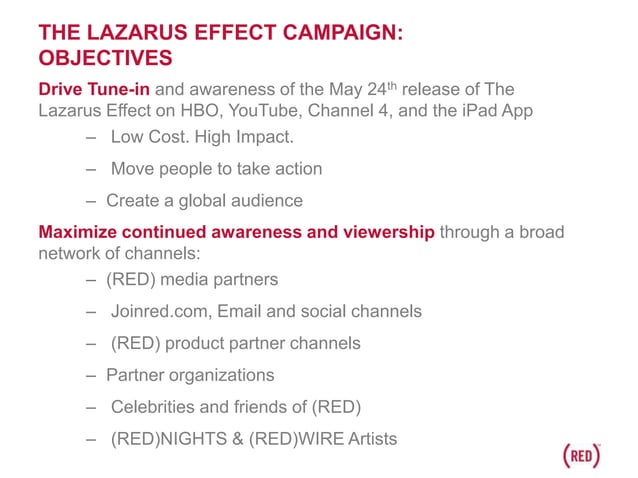 (Red) lazarus effect ppt | PPT