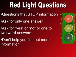 Red light green light questions | PPT