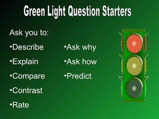 Red light green light questions | PPT