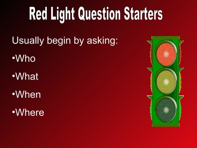 Red light green light questions | PPT