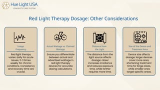 Red Light Therapy Dosage: What’s the Right Dose for Your Condition? | PPT