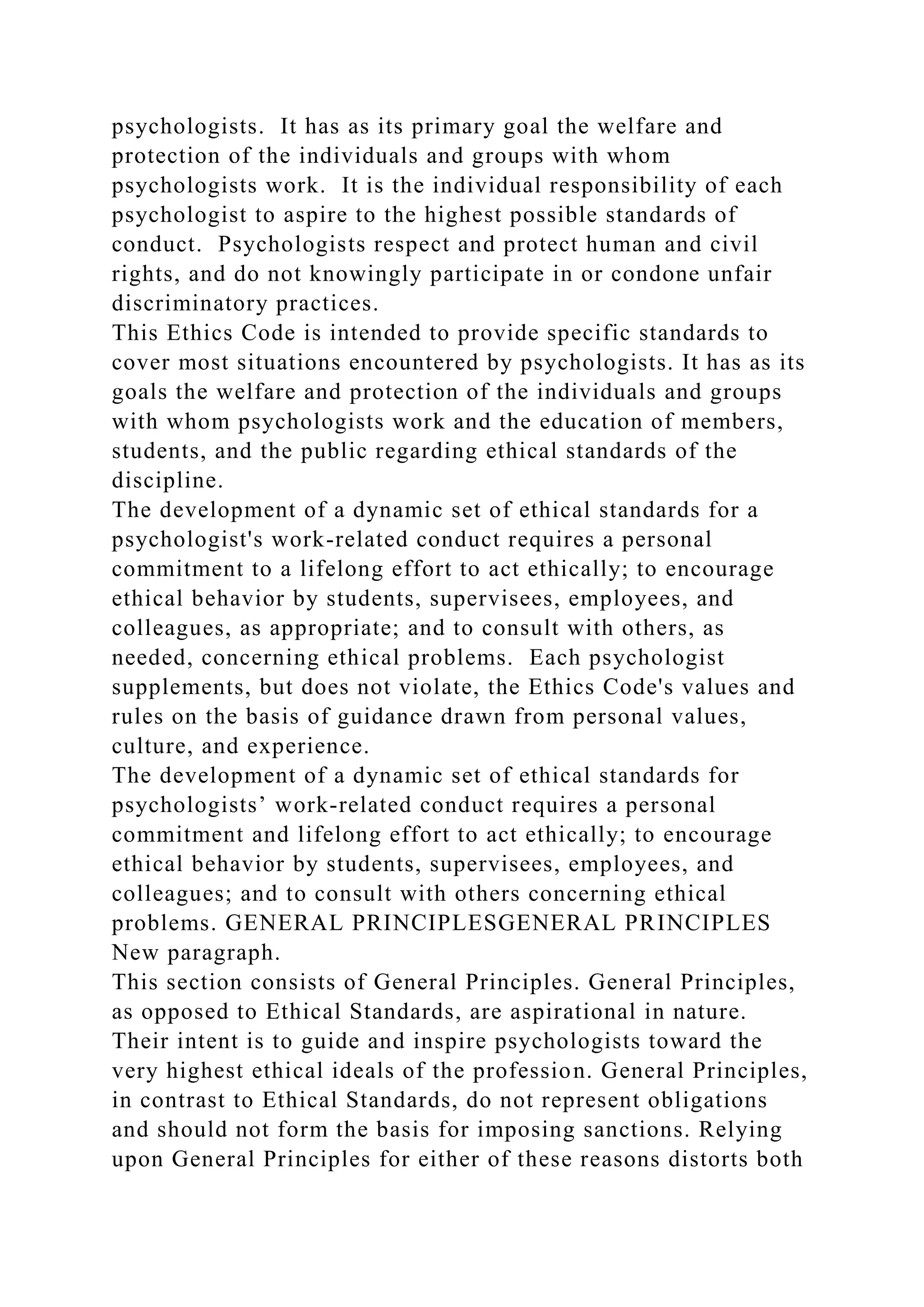 Redline Comparison of APA Ethical Principles of Psychologists an.docx ...