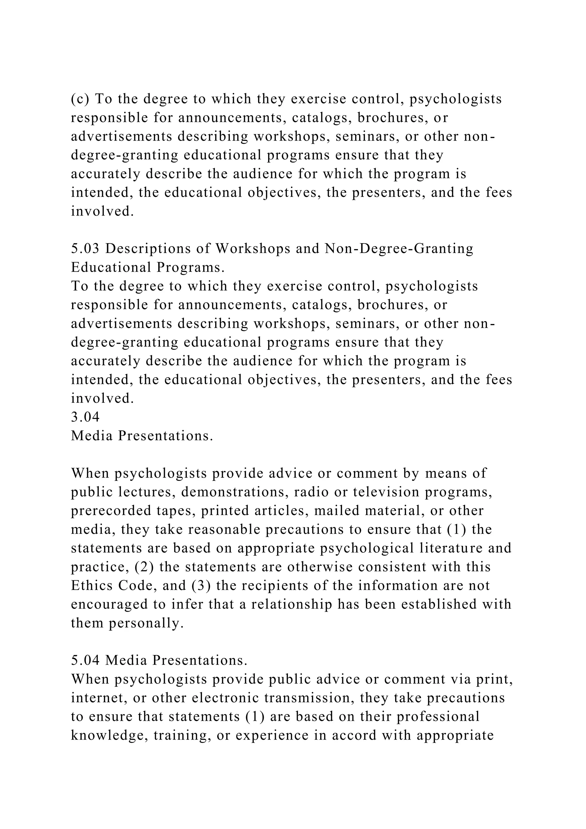 Redline Comparison of APA Ethical Principles of Psychologists an.docx ...