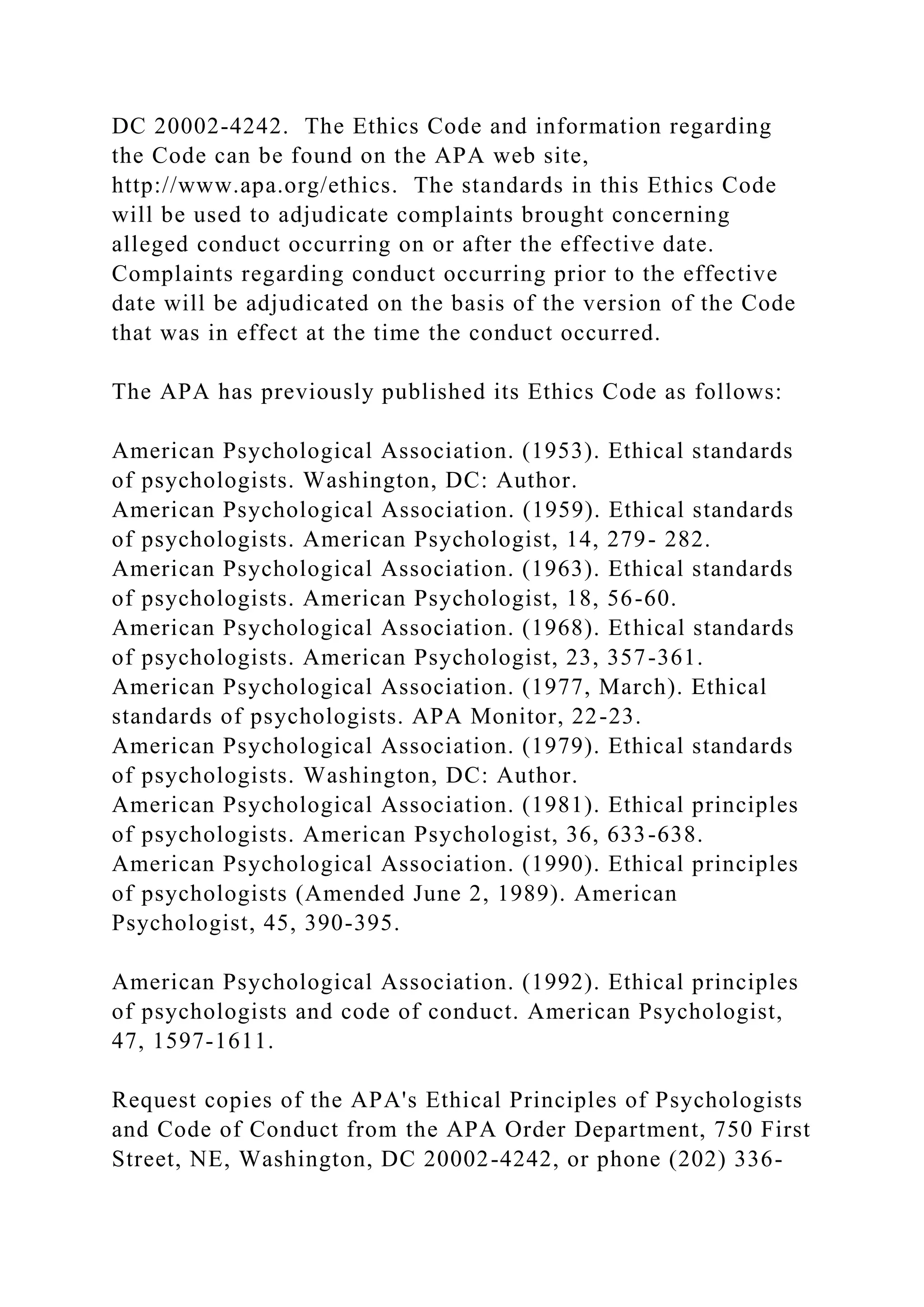Redline Comparison of APA Ethical Principles of Psychologists an.docx