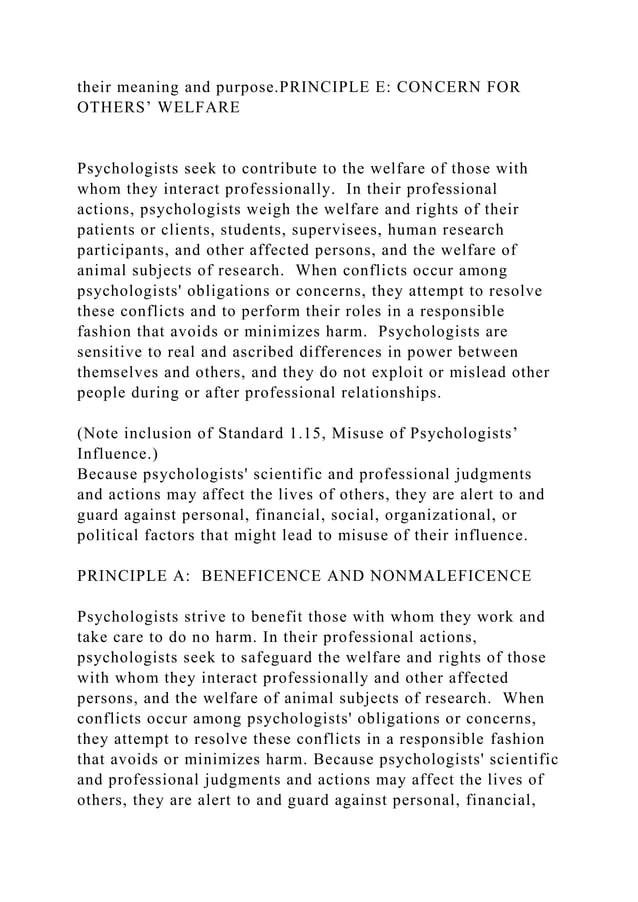 Redline Comparison of APA Ethical Principles of Psychologists an.docx ...