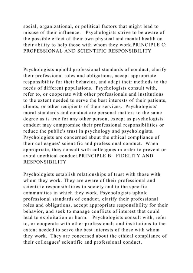 Redline Comparison of APA Ethical Principles of Psychologists an.docx ...