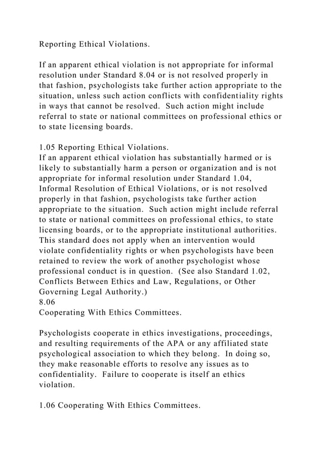 Redline Comparison of APA Ethical Principles of Psychologists an.docx ...