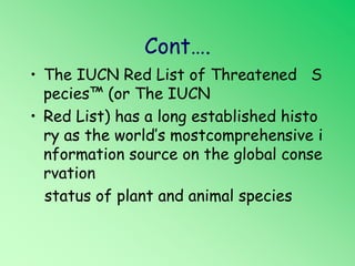 Red list | PPTX