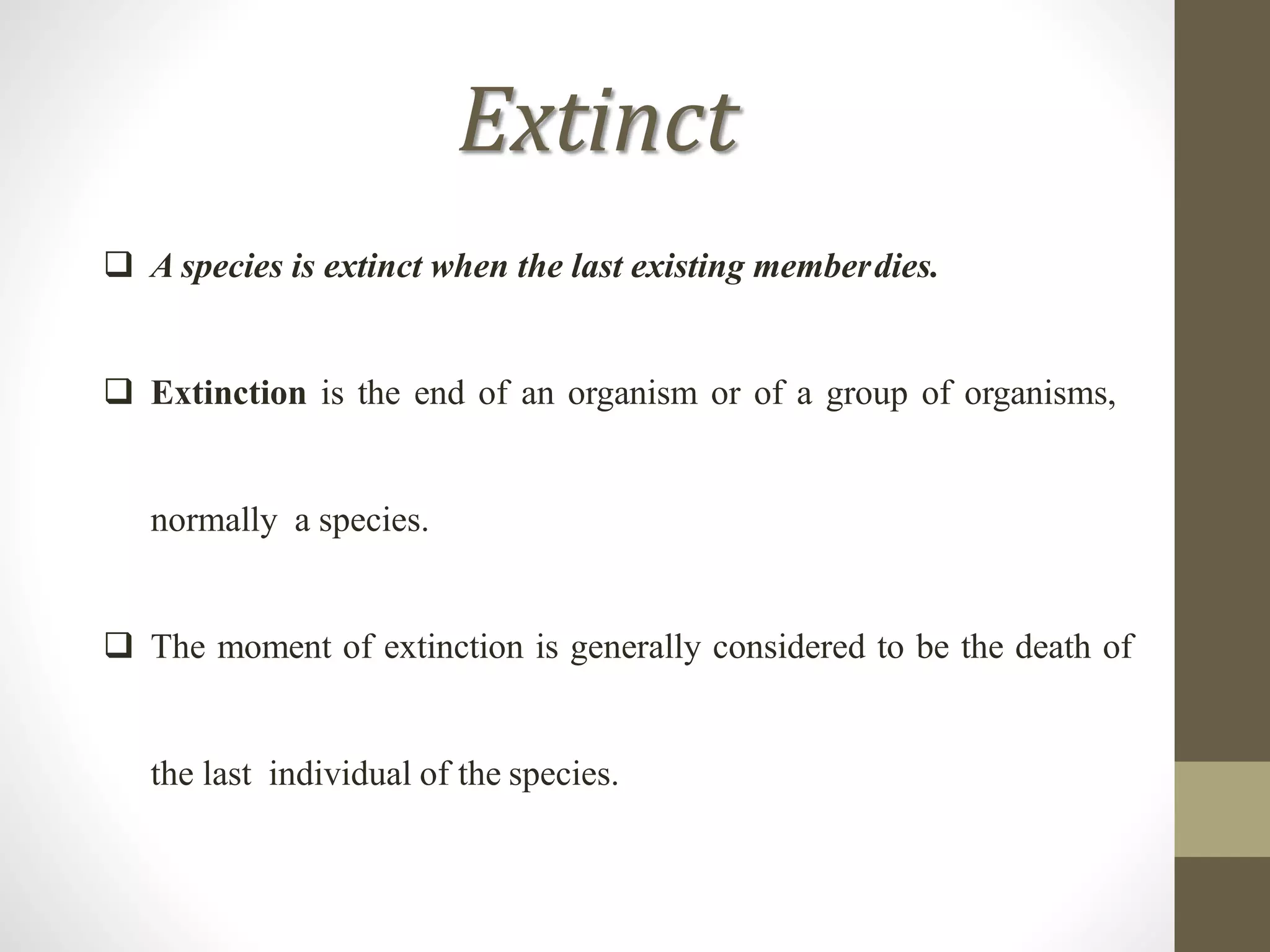 Red list categories | PPTX | Biological Sciences | Science