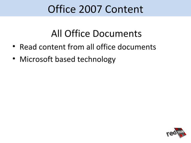 Redmap User Group 1 Full2 | PPT
