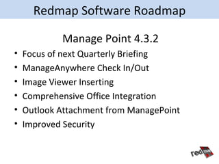 Redmap User Group 1 Full2 | PPT