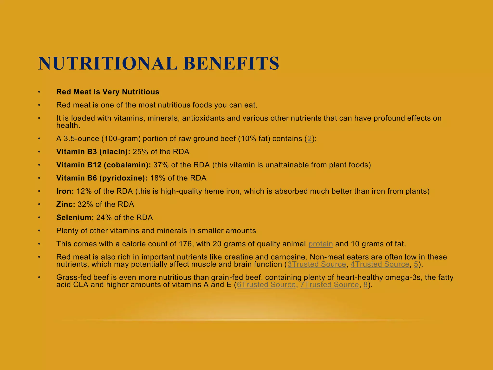 Red meat facts | PPTX