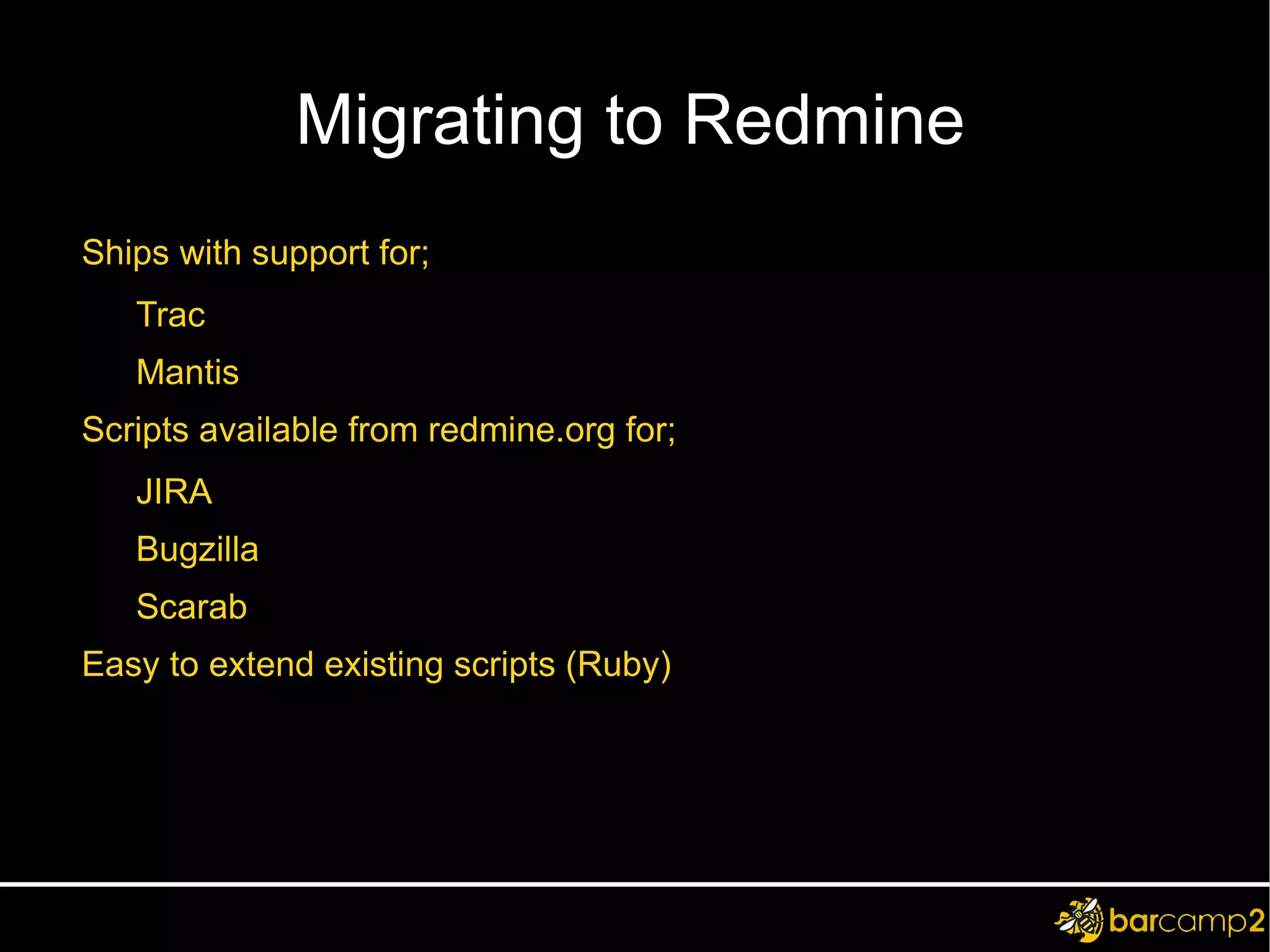 Hassle Free Issue tracking with redmine | ODP