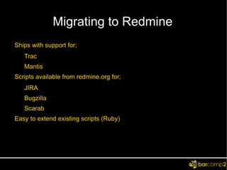 Hassle Free Issue tracking with redmine | ODP