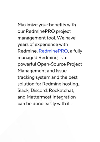 Redmine | Project Management Tool - RedminePRO | PDF