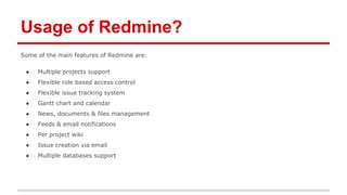 Redmine meetup | PDF | Computer Software and Applications | Computing