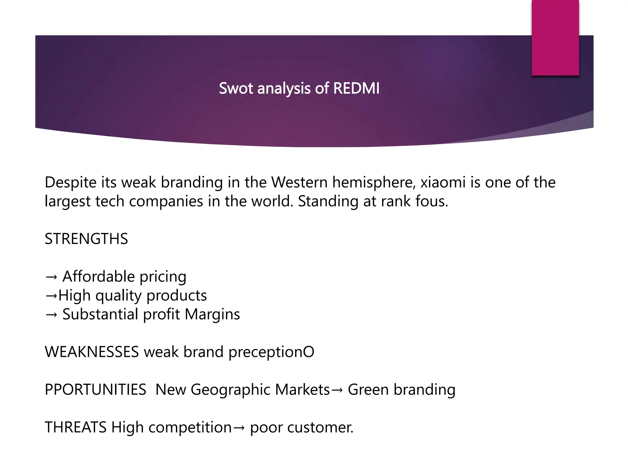 Different types of Strategies used by redmi | PPTX