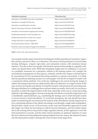 Robotic Harvesting of Fruiting Vegetables: A Simulation Approach in V-REP, ROS and MATLAB | PDF