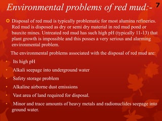 Red mud processing and utilization | PPTX