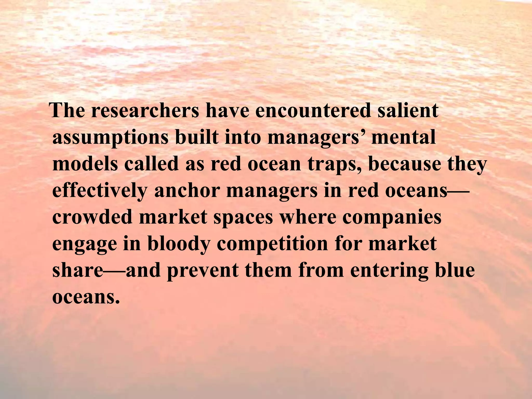 Red ocean traps HBR | PPTX