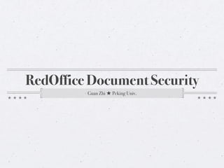 Red Office Documents Security Proposal | PPT
