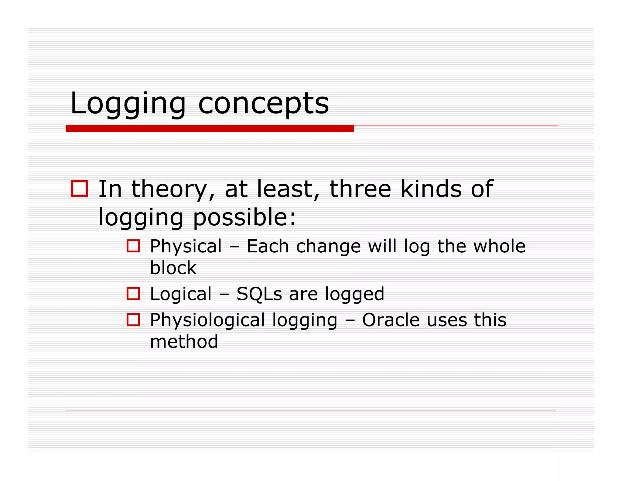 Redo internals ppt | PPT