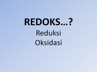 Redoks Bromometri | PPT