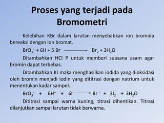 Redoks Bromometri | PPTX