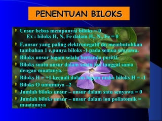 Chemistry Redoks | PPT