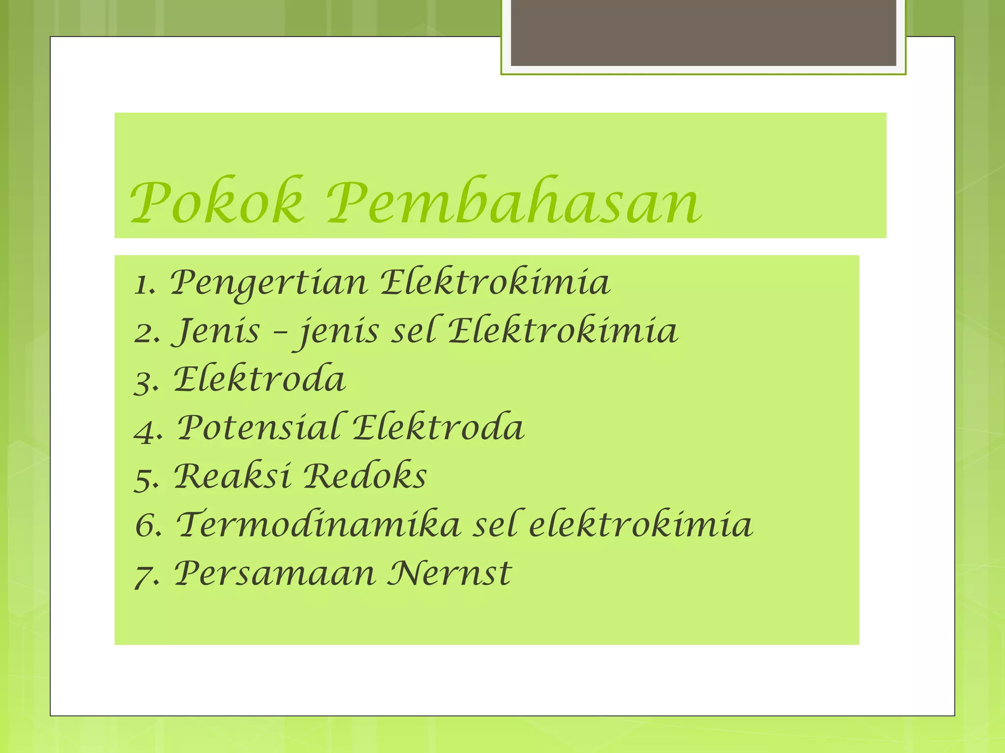 Redoks & elektrokimia | PPT