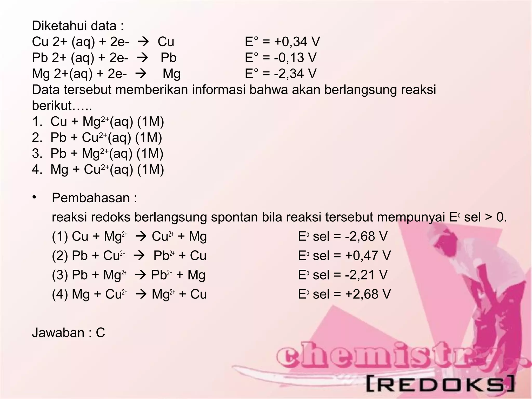 Redoks soal 1234 | PPT