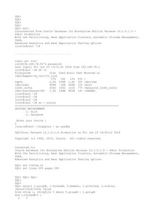 Redo logfile addition in oracle rac 12c | PDF