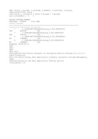 Redo logfile addition in oracle rac 12c | PDF