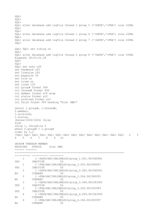 Redo logfile addition in oracle rac 12c | PDF