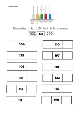Redondeo a centena | PDF