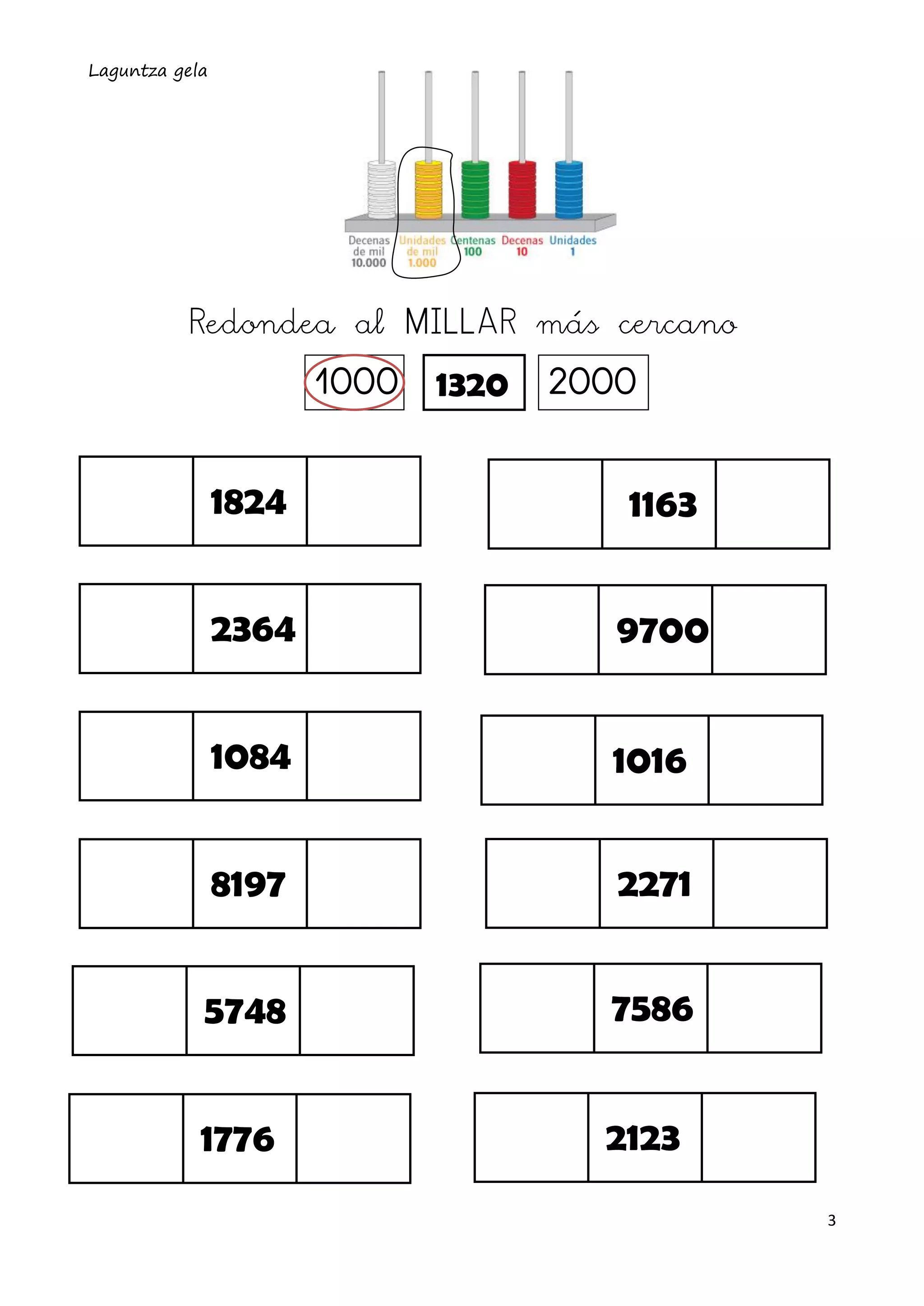 Redondeo a millar | PDF